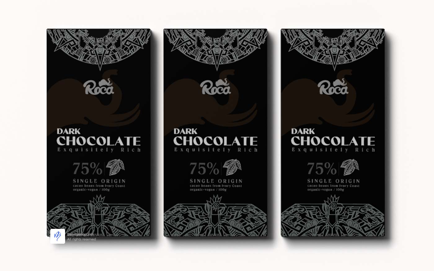 Roca Dark Chocolate Packaging