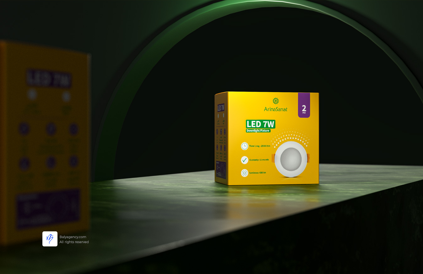 Arina Sanat® LED Downlight Packaging Design